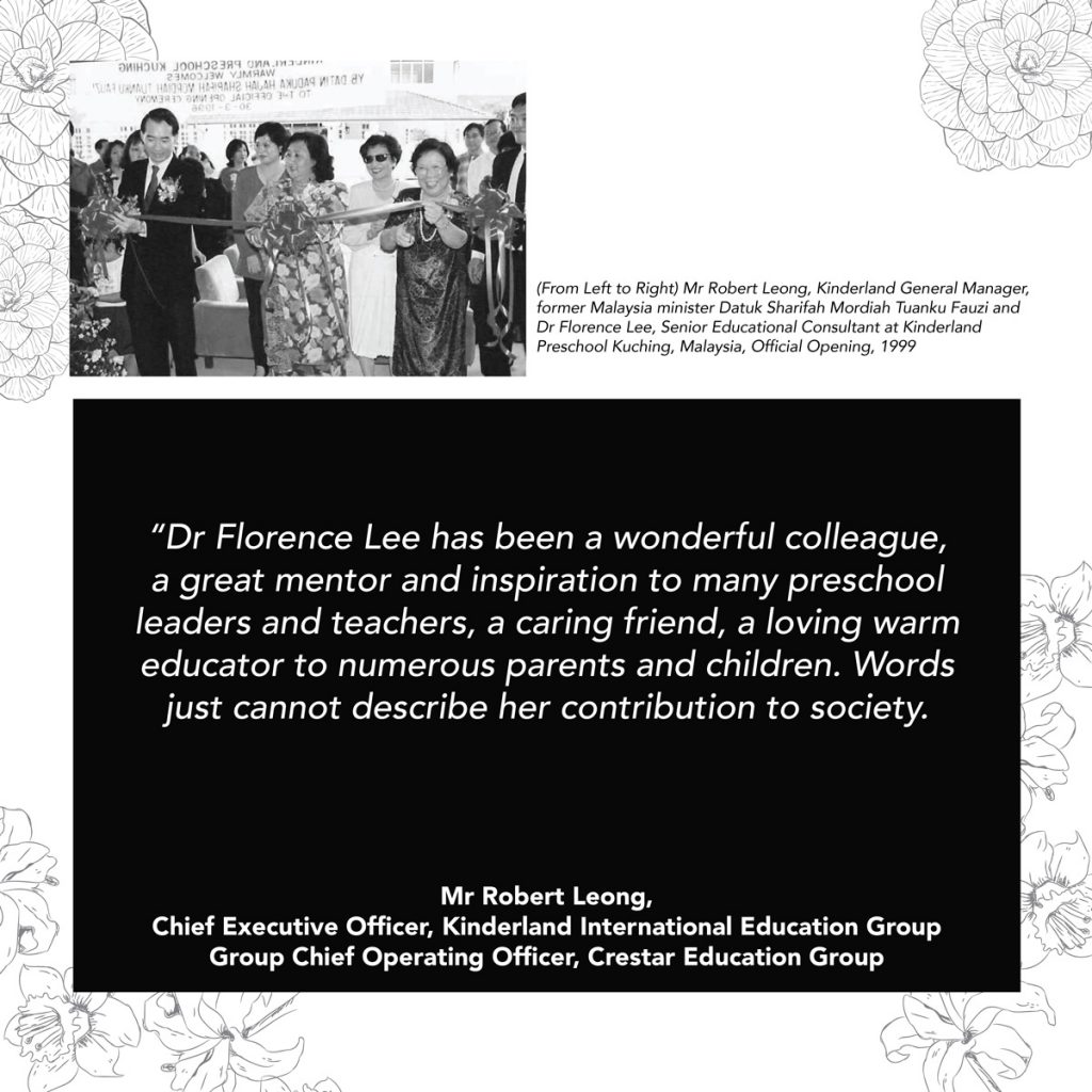 Industry-Shaper, Legacy creator, our dearly revered Dr Florence Lee ...